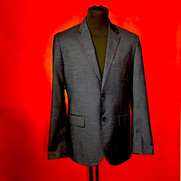 H&M | Suits & Blazers | Hm Slim Fit Dark Blue Mens Single Breasted ...